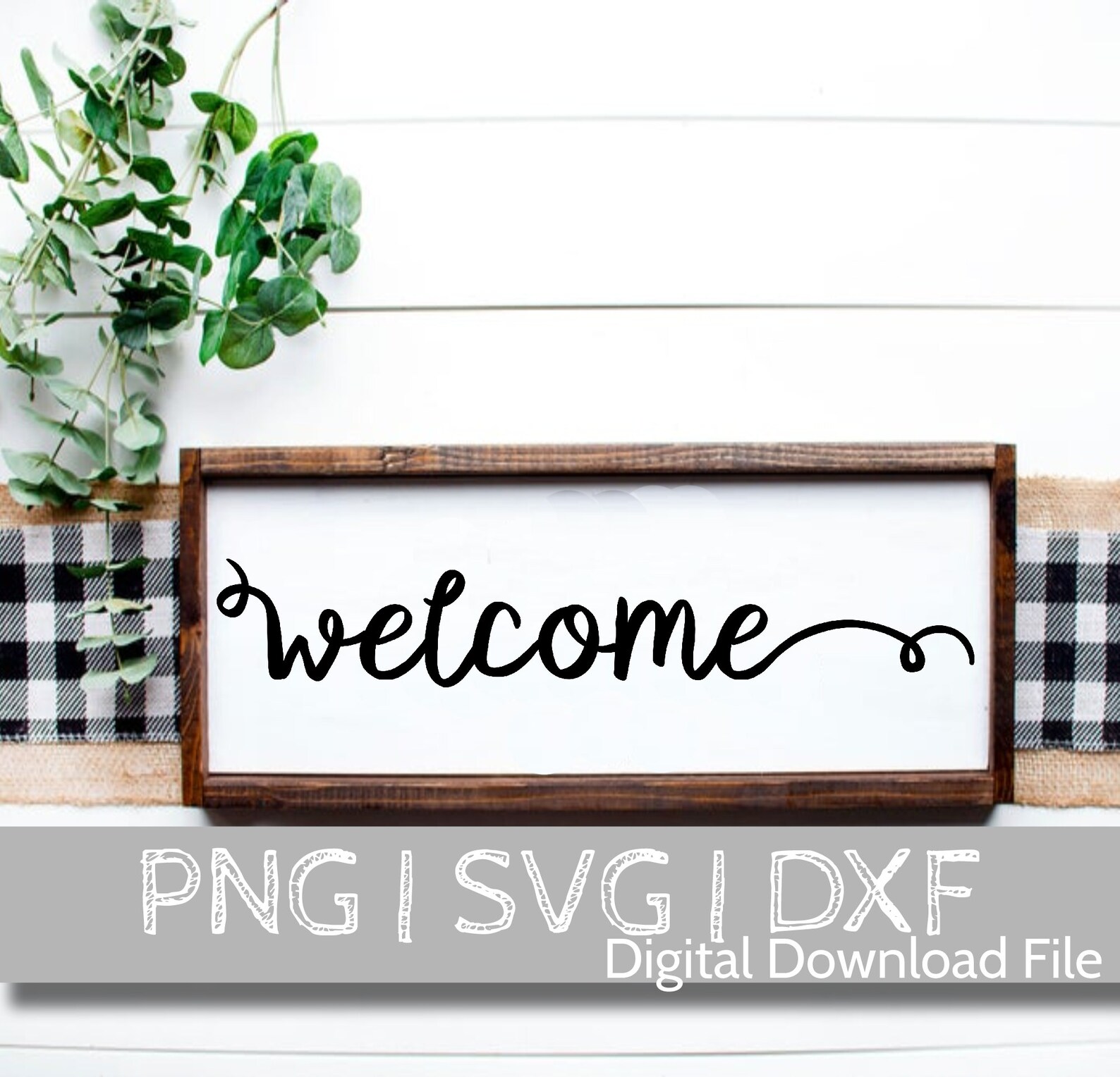 Hello SVG Welcome Svg Dxf and Png Instant Download Front Door Sign SVG ...
