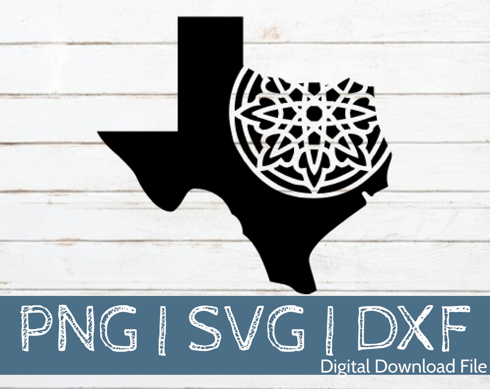 Texas State Mandala Zentangle SVG / United States Mandala / | Etsy