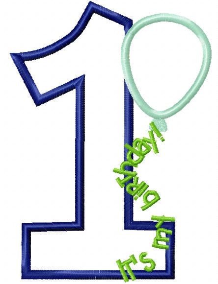 1st Birthday Boy Embroidery Machine Pattern First Birthday | Etsy
