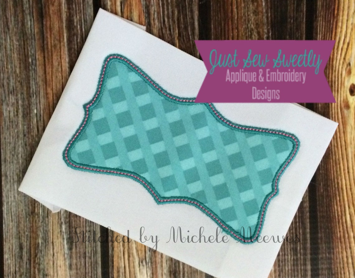 Frame Applique Design Embroidery Machine Pattern - Etsy