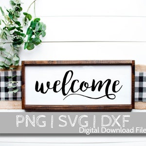 Hello SVG| Welcome Svg| Dxf and Png Instant Download| Front Door Sign ...
