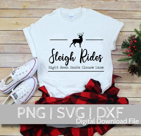 Sleigh Rides Svg/dxf/png/jpeg Farmhouse Christmas Svg | Etsy