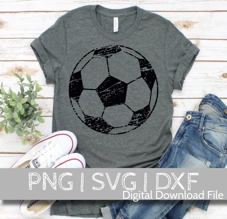 Distressed Soccer Ball Svg Grunge Soccer Cut File Soccer - Etsy