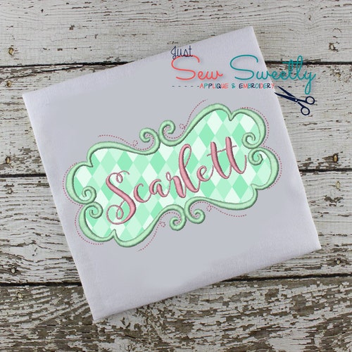 ROPE MONOGRAM FRAME Machine Embroidery Design Rope Circle - Etsy