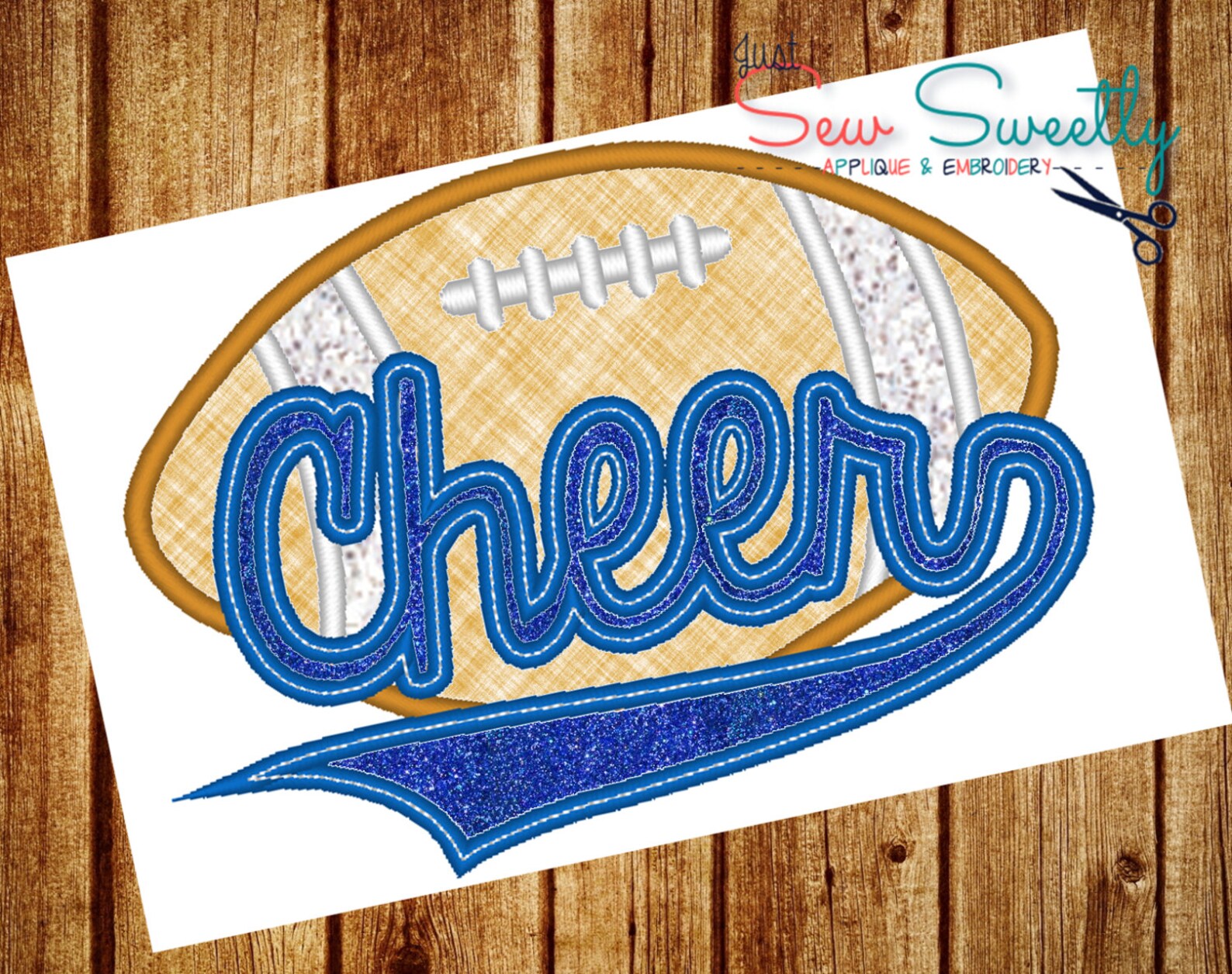 Cheerleading Football Applique Design Embroidery Machine - Etsy
