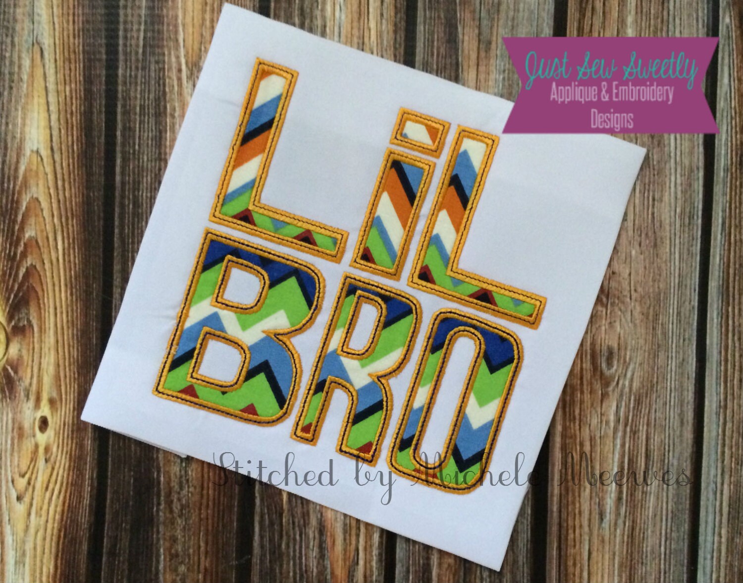 Little Brother Applique Design Embroidery Machine Pattern - Etsy