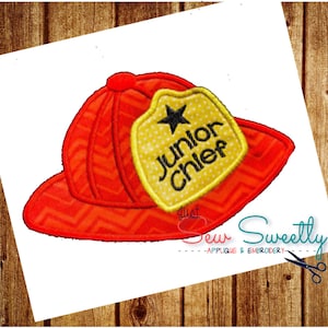 Fireman Hat Firefighter Fire Hat Applique Design - Embroidery Machine ...