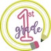 I Love First Grade Back to School Applique: Machine Embroidery Applique ...