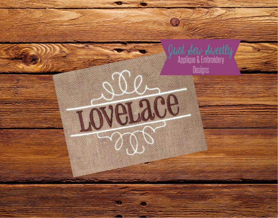 Swirly Scroll Split Frame Design Embroidery Machine Pattern - Etsy