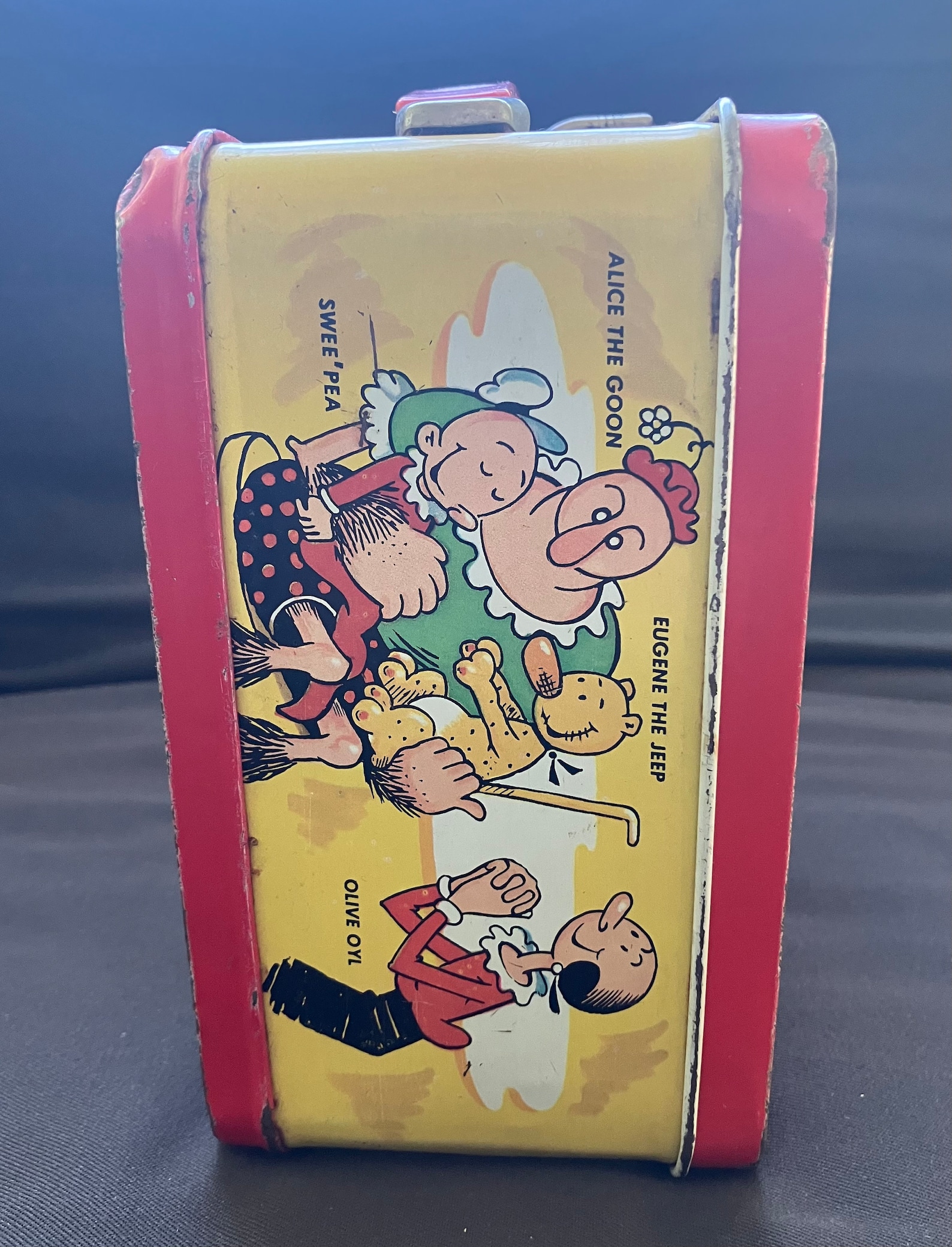 POPEYE "she's Mine!" Children's Vintage Metal Lunch Box 1980 Aladdin ...