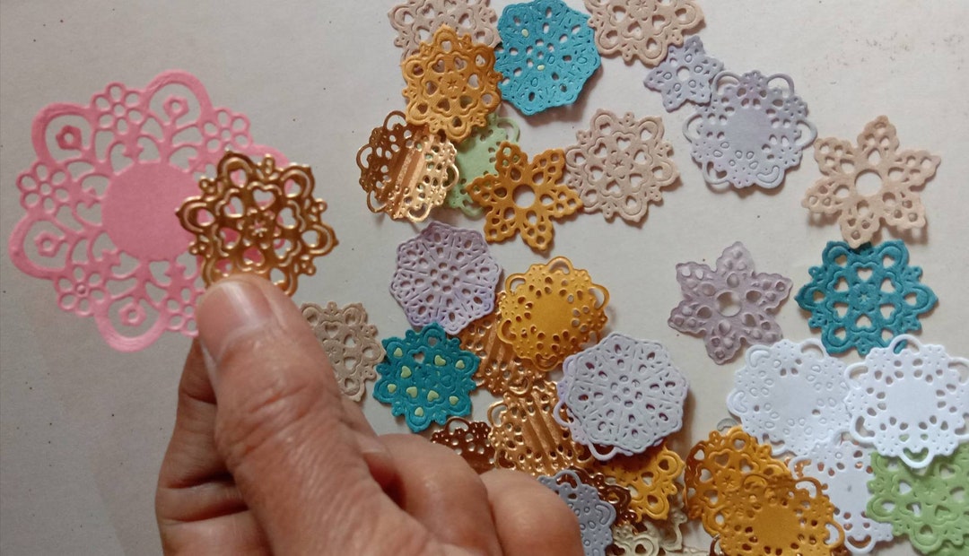 70 Pcs Mini Tiny Paper Doilies for Scrapbook, Journal, Planner, Card ...