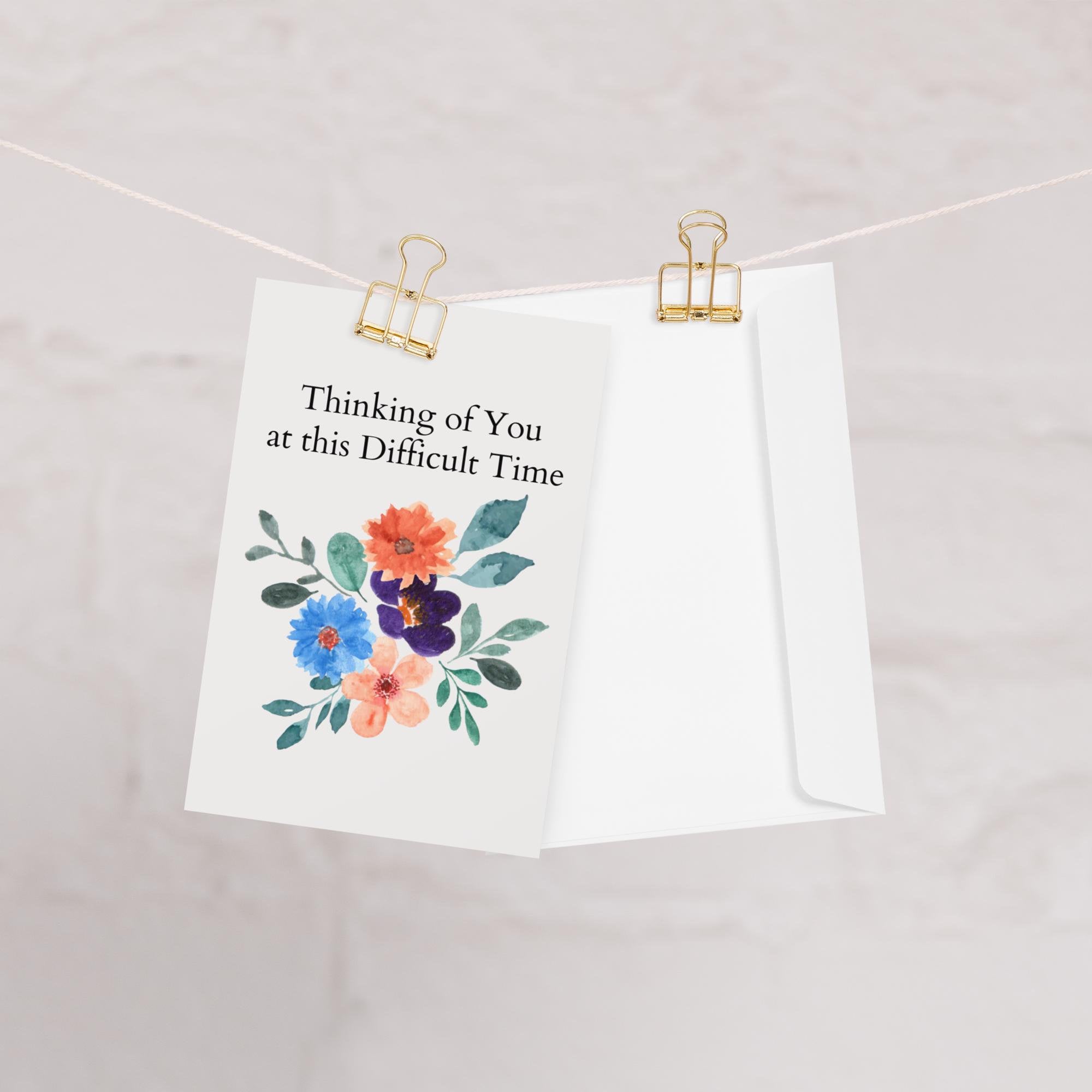 Difficult Time Card | Thinking of You Card | Sympathy Card - Etsy