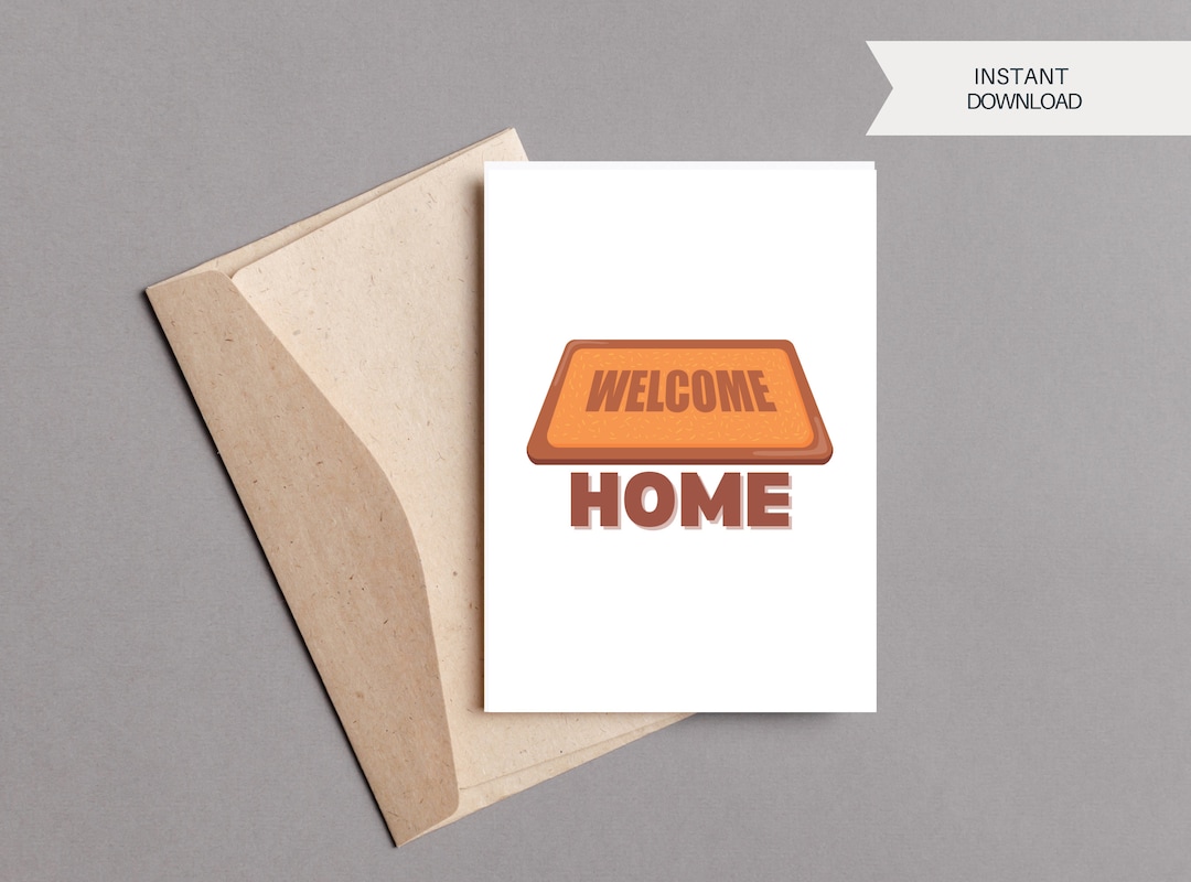 Welcome Home Printable Card | New Home Card | INSTANT DOWNLOAD - Etsy