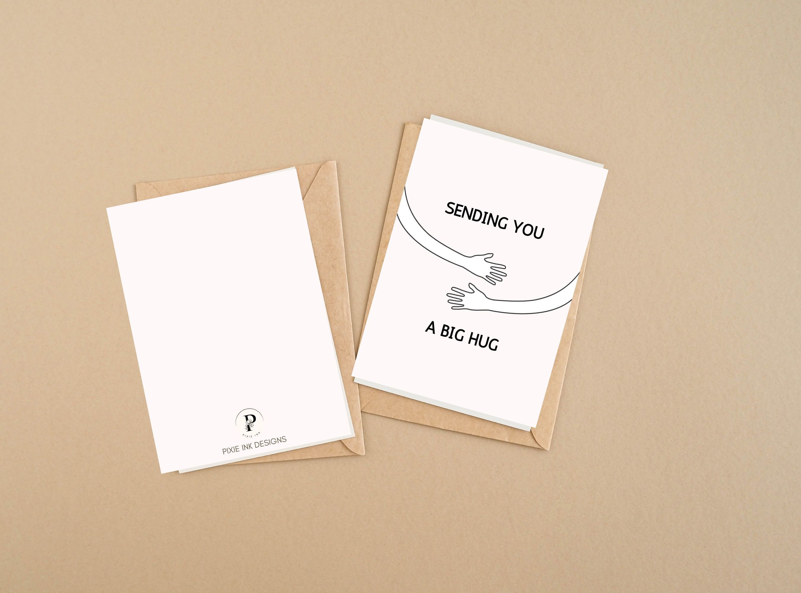 Virtual Hug Card | Long Distance Greeting Card (printable File INSTANT ...
