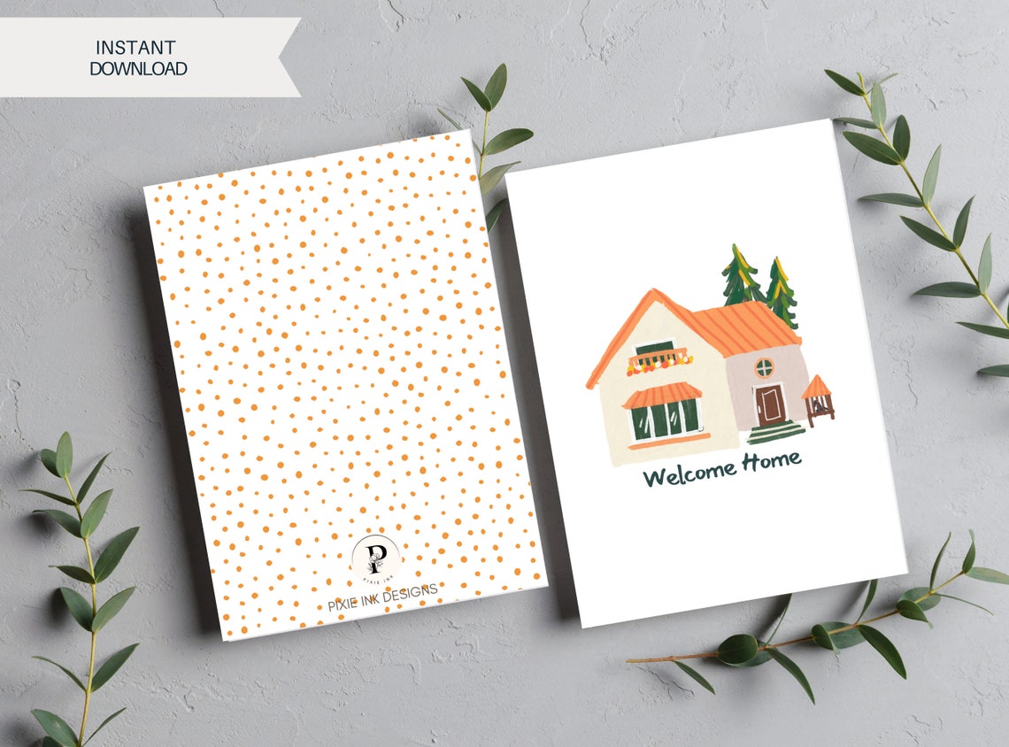 Welcome Home Printable Card | New Home Card | INSTANT DOWNLOAD - Etsy