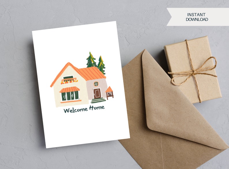 Welcome Home Printable Card | New Home Card | INSTANT DOWNLOAD - Etsy