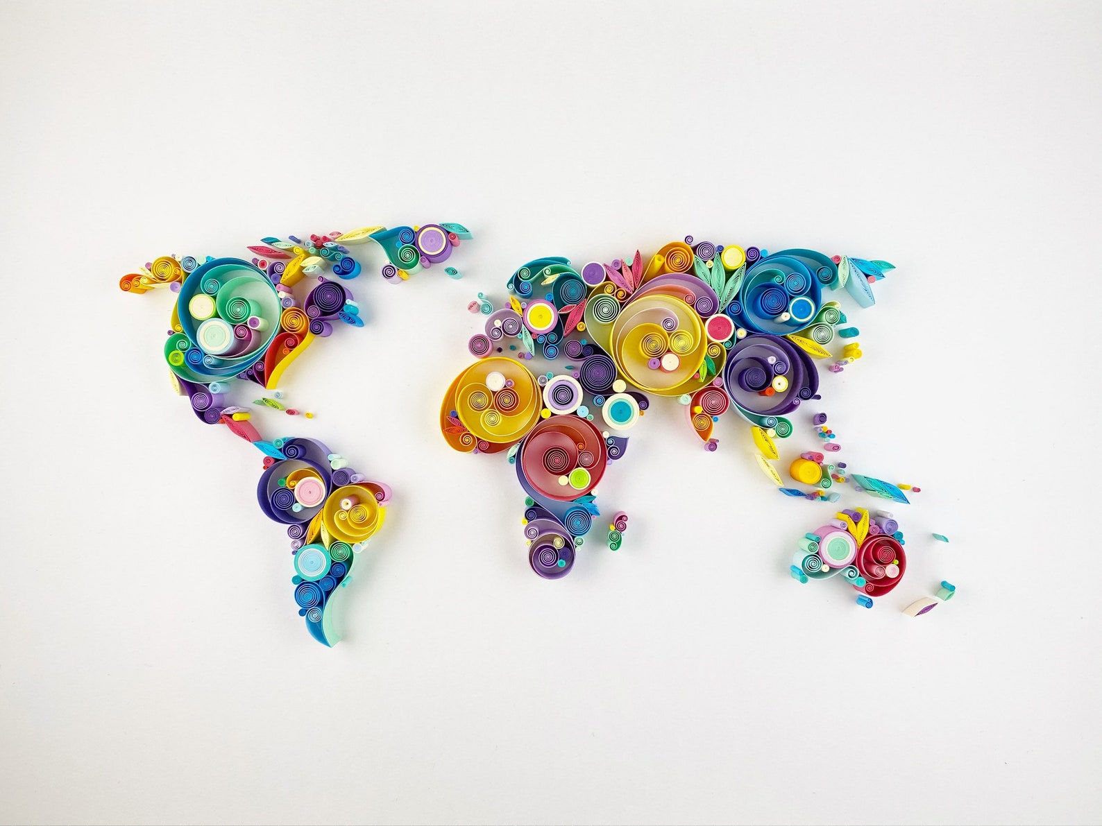 Quilled Paper Art: We Are the World - Etsy