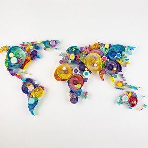 Quilled Paper Art: We Are the World - Etsy