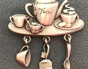 Pewter tea set | Etsy