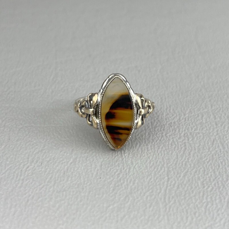 Banded Agate Ring - Etsy
