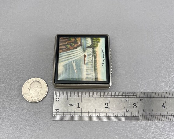 Vintage 1930s Niagara Falls Makeup Compact-2 Inches W… - Gem