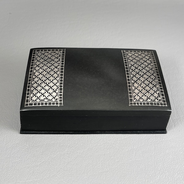 Silver Card Box - Etsy