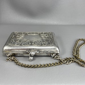 Small Antique Silver-plated Purse-3 1/2 Inches Wide. Free Shipping. - Etsy