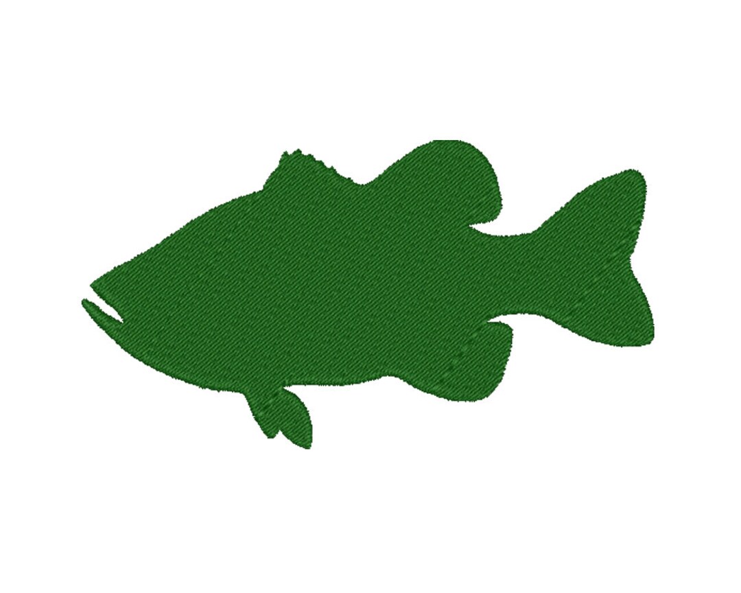BASS FISH - Embroidery Design - Machine Embroidery - Mini Embroidery ...