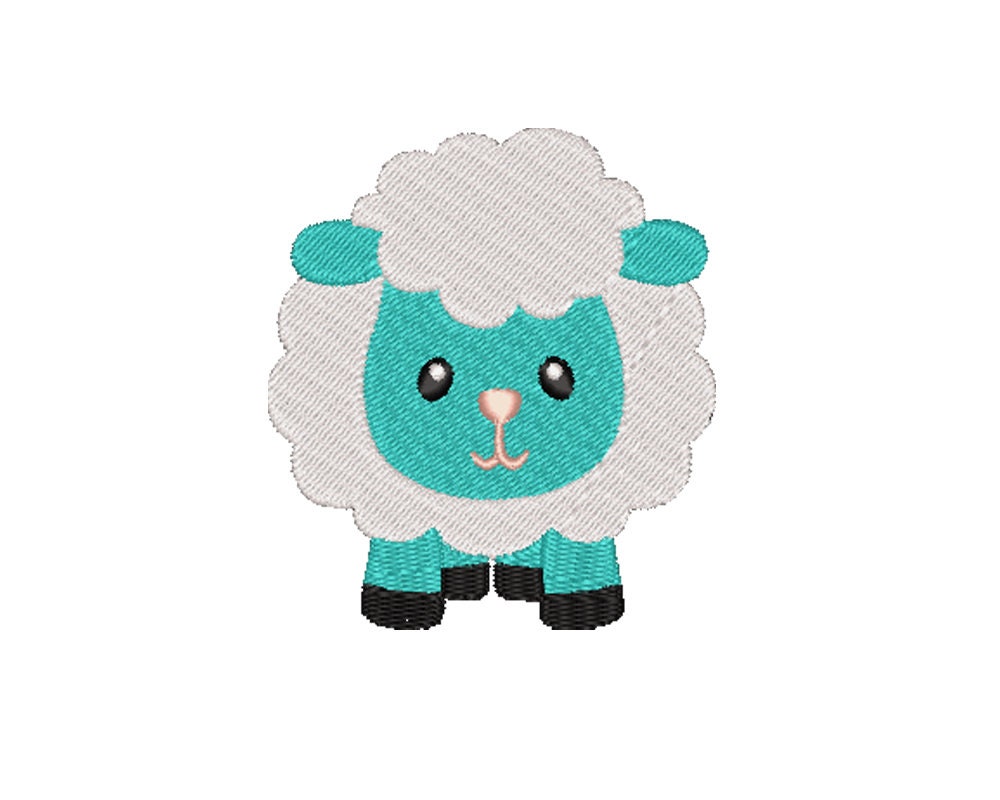 SHEEP - Embroidery Design Filled - Machine Embroidery - Multiple Sizes ...