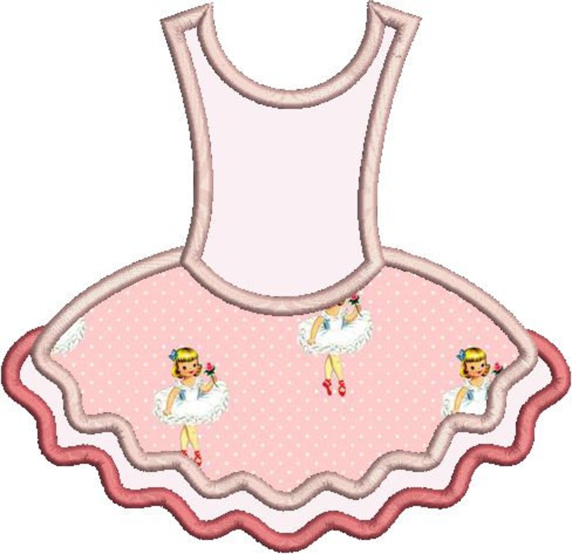 TUTU Applique Design - Machine Embroidery - Etsy