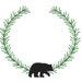 BEAR MONOGRAM FRAME - Machine Embroidery - Instant Digital Download ...