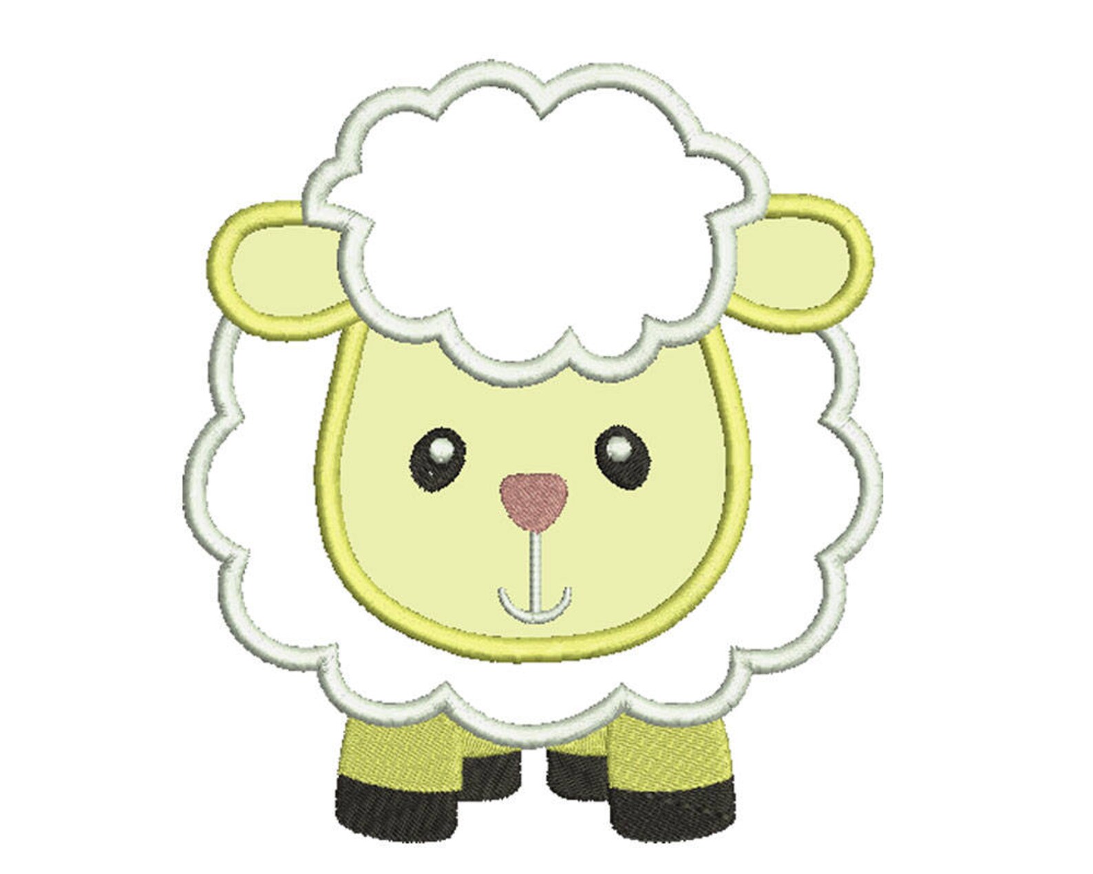 SHEEP Applique Design - Machine Embroidery - Instant Download Digital ...