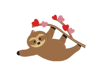 SLOTH Embroidery Design Machine Embroidery Multiple Sizes | Etsy