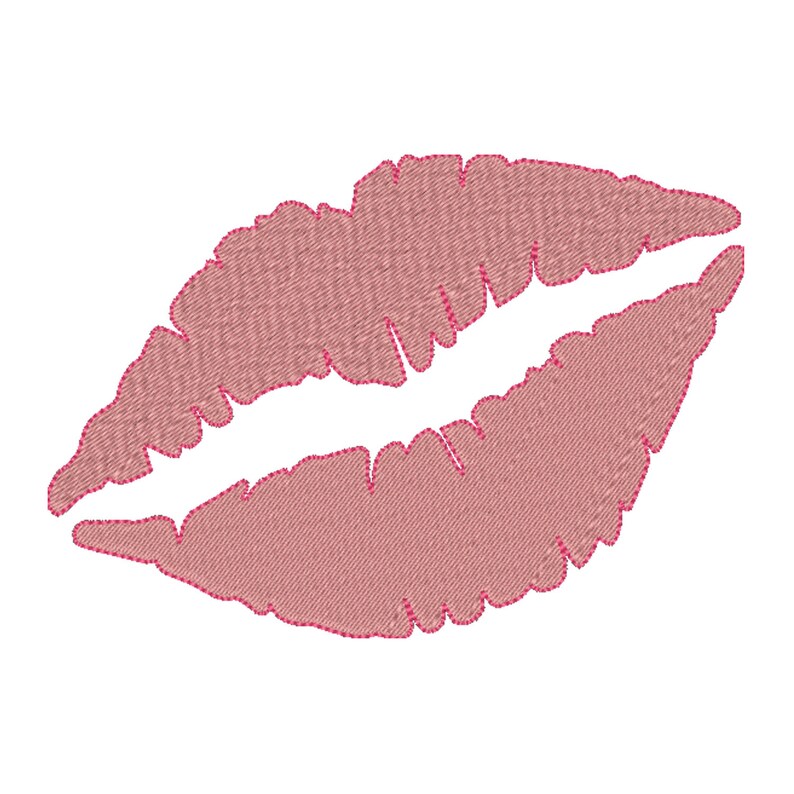 LIPS EMBROIDERY DESIGN Machine Embroidery Instant Digital - Etsy