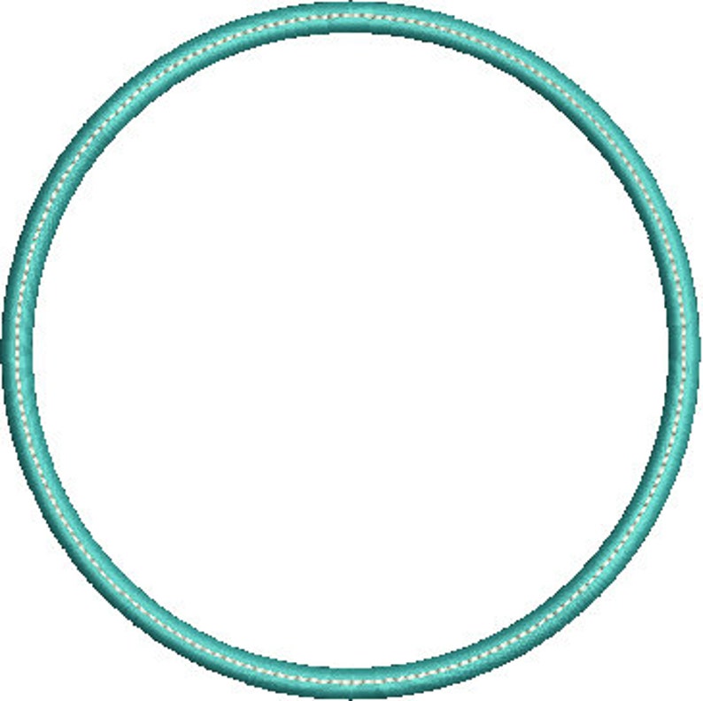 Basic Circle Applique Design - Instant Download Digital File - Machine ...