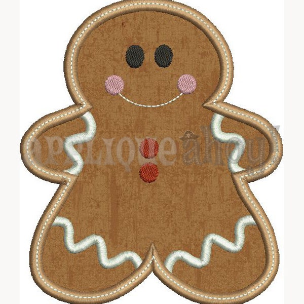 Gingerbread Applique - Etsy