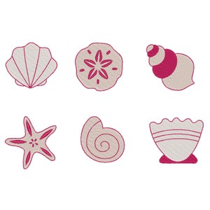 SEA SHELLS EMBROIDERY Bundle - Machine Embroidery - Multiple Design ...
