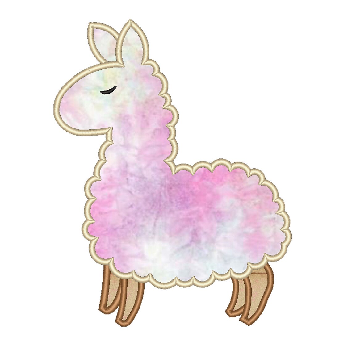 LLAMA Applique Design Machine Embroidery Design Instant - Etsy