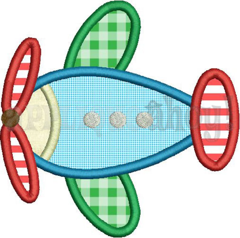 AIRPLANE Applique Design Instant Download Digital File | Etsy