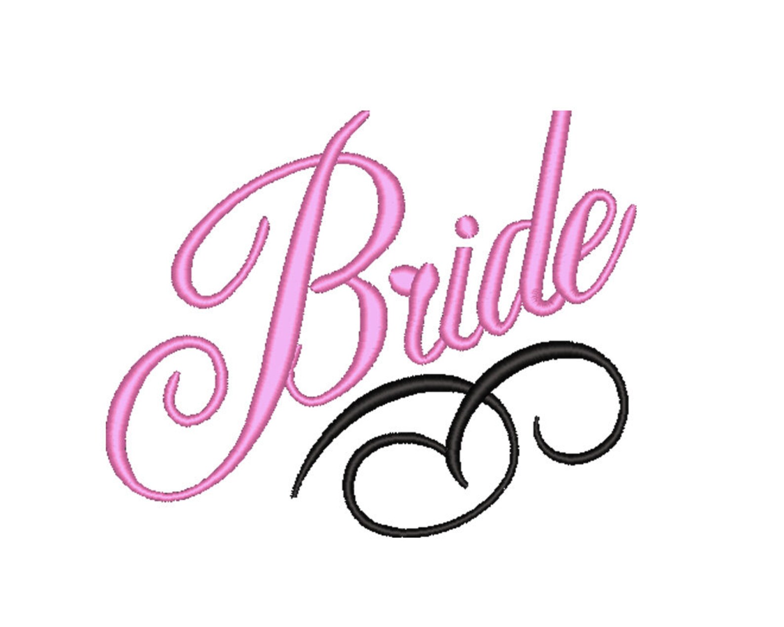BRIDE and GROOM WORD 2 Designs Machine Embroidery - Etsy
