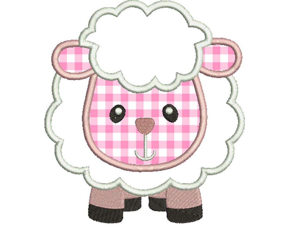 SHEEP Applique Design - Machine Embroidery - Instant Download Digital ...