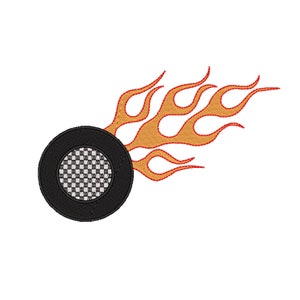 RACING FIRE WHEEL - Embroidery Design - Car Embroidery - Multiple Sizes ...