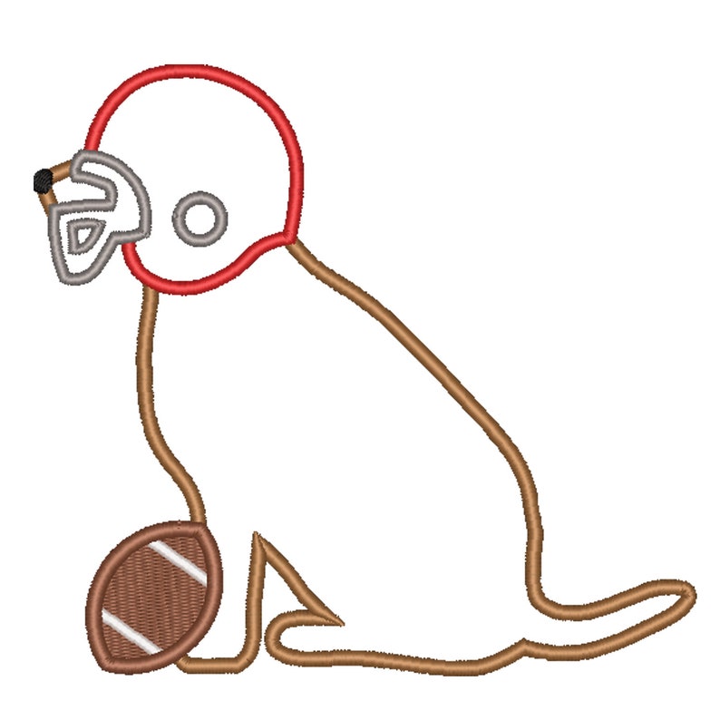 LABRADOR FOOTBALL APPLIQUE Machine Embroidery Design - Etsy