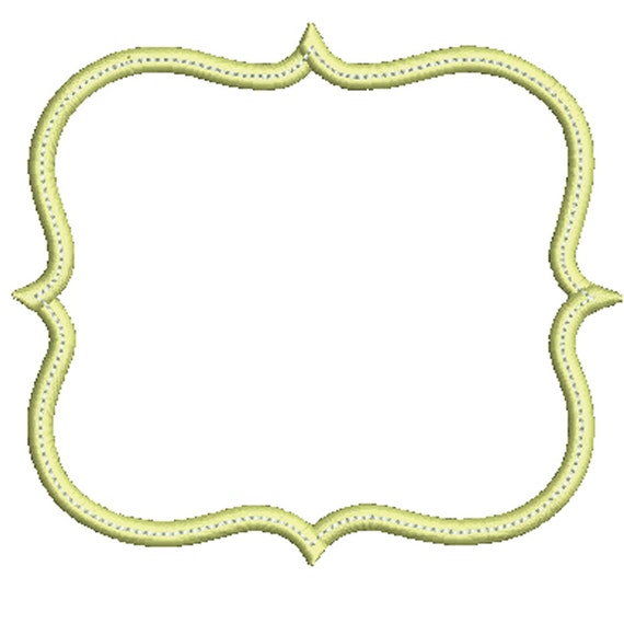 FRAME 03 Applique Design Instant Download Digital File | Etsy
