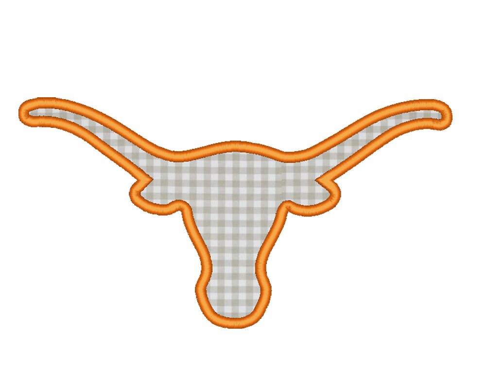 LONGHORN SILHOUETTE APPLIQUE Bordado de máquina Instant - Etsy España