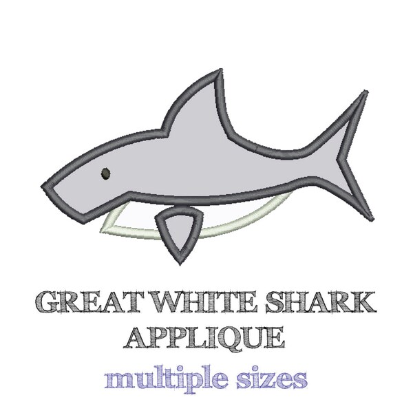 Shark Applique - Etsy