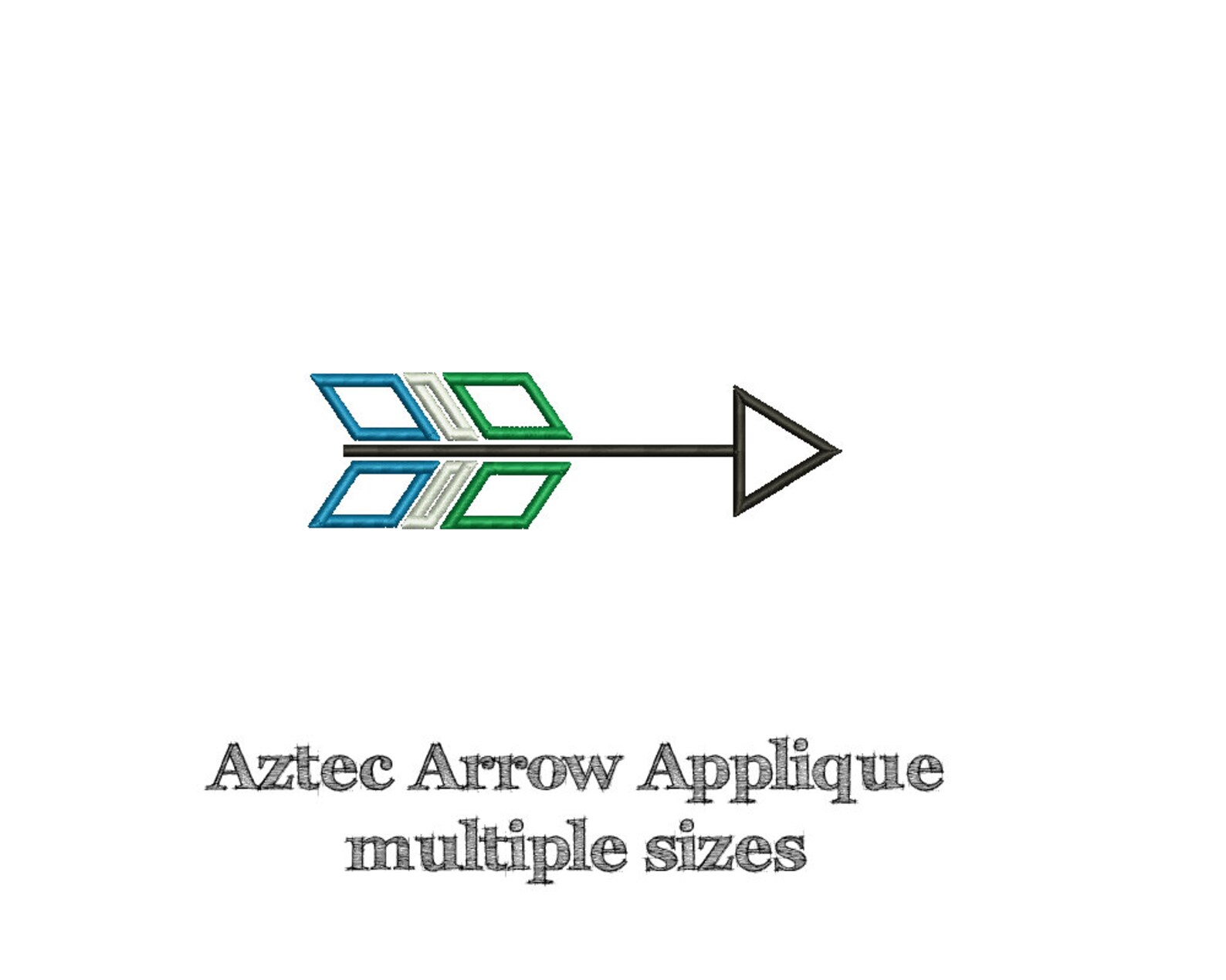 AZTEC ARROW Applique Machine Embroidery Multiple Sizes | Etsy