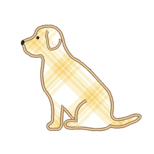 LABRADOR DOG APPLIQUE Design - Machine Embroidery - Instant Digital ...