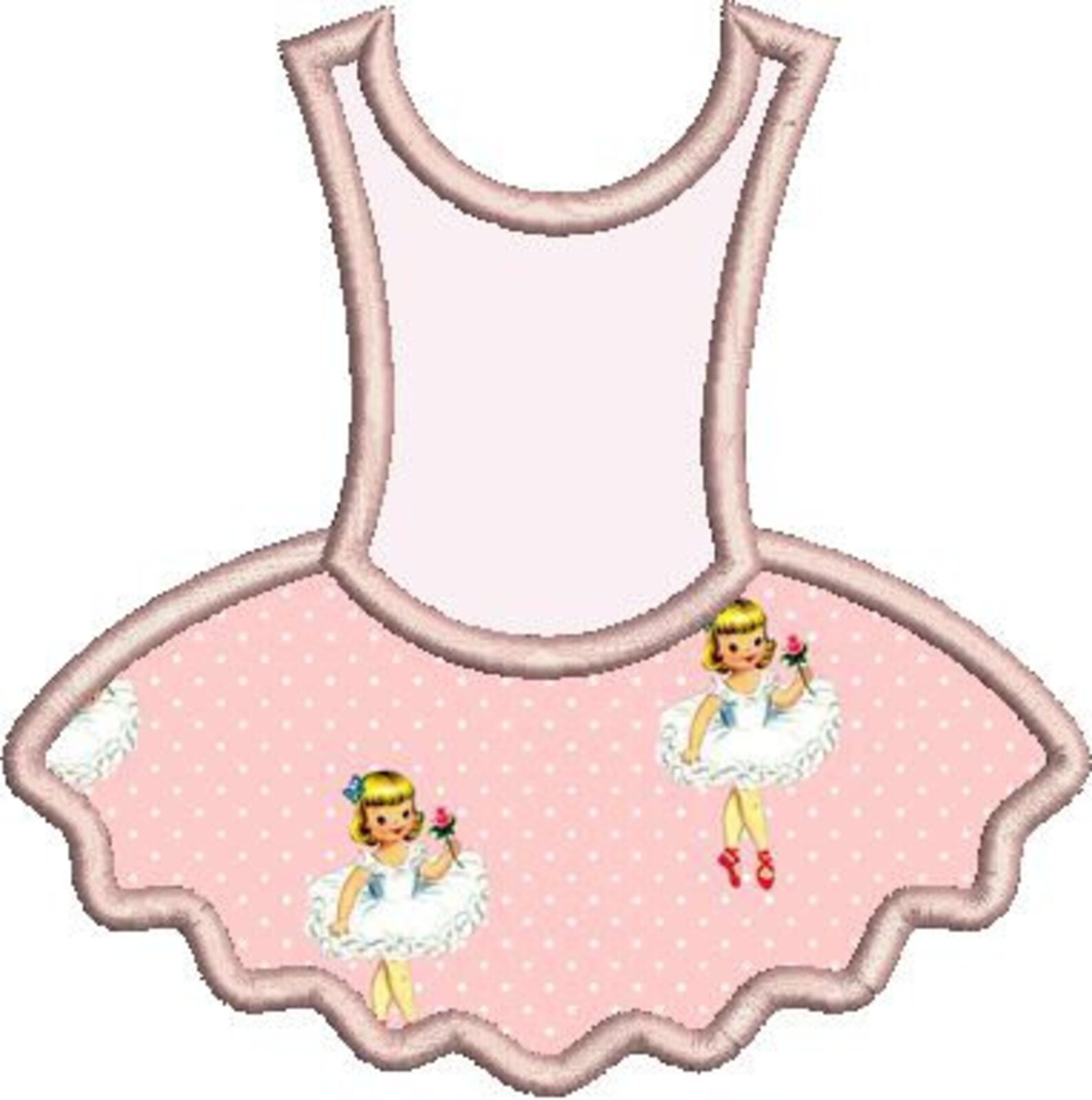 TUTU Applique Design Machine Embroidery - Etsy