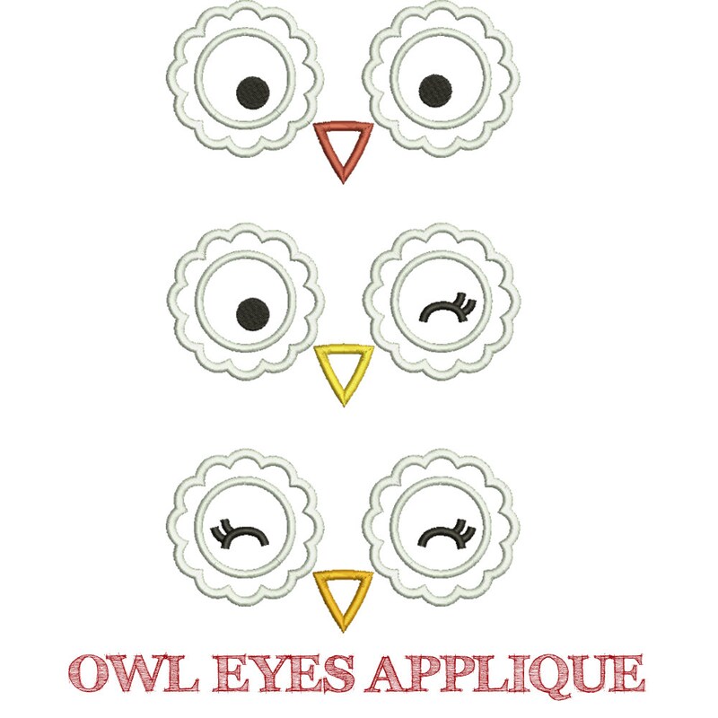 Owl Eyes Embroidery - Etsy